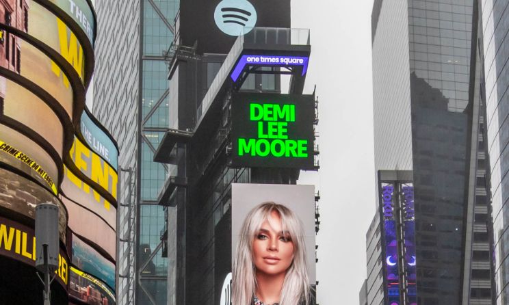SA’s Demi Lee Moore appears on Times Square billboard | Music In Africa